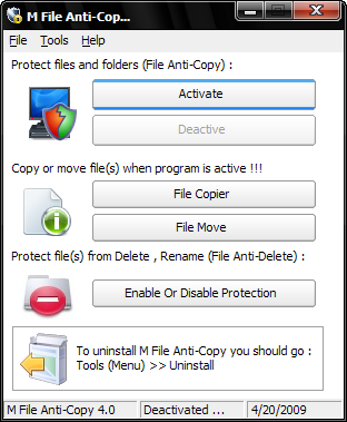 How to prevent file copying, deletion and renaming?